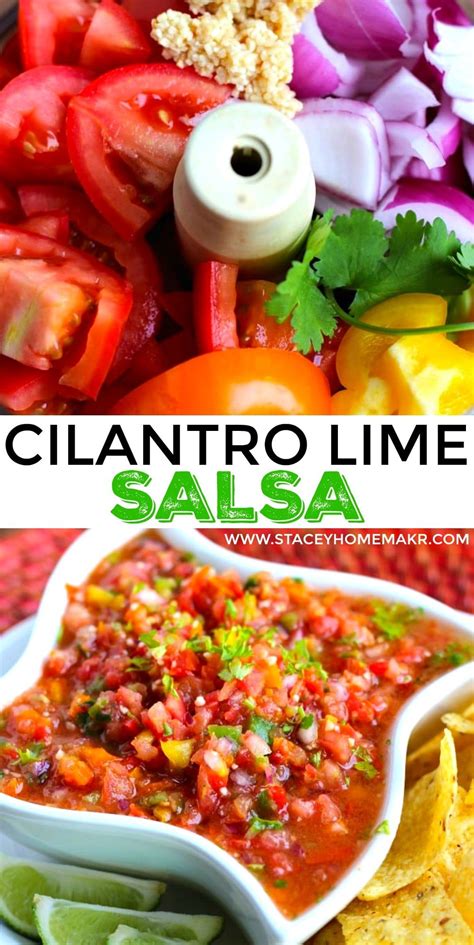 Cilantro Lime Salsa Lime Salsa Roma Tomato Recipes Cilantro Lime Salsa