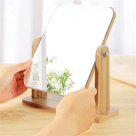 Happy Home กระจก ตั้งโต๊ะ ตระจกแต่งหน้า กระจกมินิมอล กระจกไม้มินิอล สไตล์เกาหลี Happy Home2021