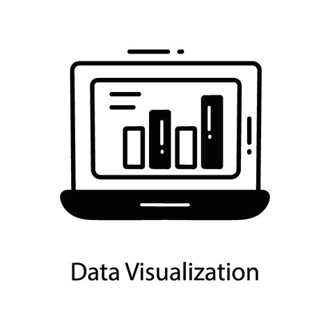 Data Visualization Doodle Icon Design Illustration Networking Symbol On White Background Eps 10
