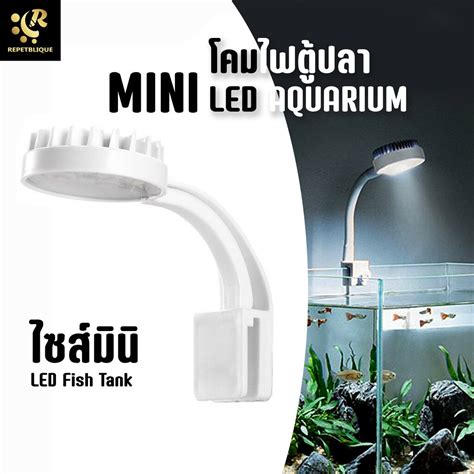 Led Light Mini โคมไฟตู้ปลา ขนาดเล็ก แบบหนีบขอบตู้ ไฟสว่าง หัวเสียบ Usb Lamp Aquarium Shopee