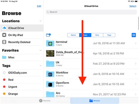 How To Sort Files On Ipad And Iphone