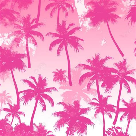 Premium AI Image Pink Palm Trees On A Pink Background