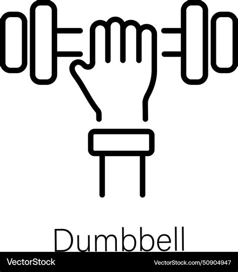 Dumbbell Royalty Free Vector Image Vectorstock