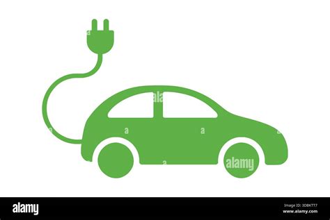 Hybrid Car Icon Plug Stock Vector Images Alamy