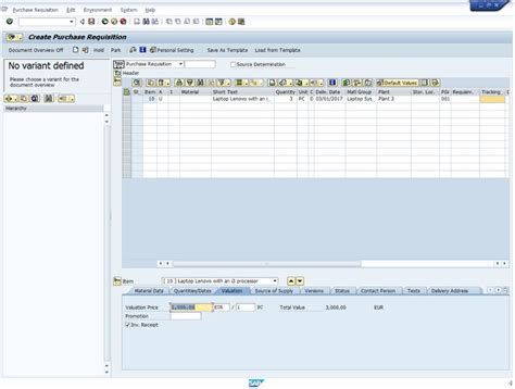 Sap Purchase Requisition Tutorial