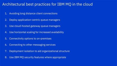 Ibm Mq Cloud Architecture Blueprint Ppt