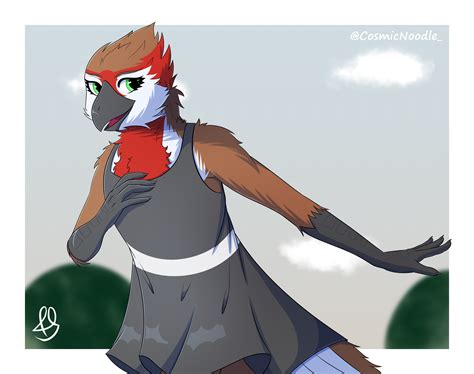 Birb Comm Art By Me Cosmicnoodle On Twitter R Furry