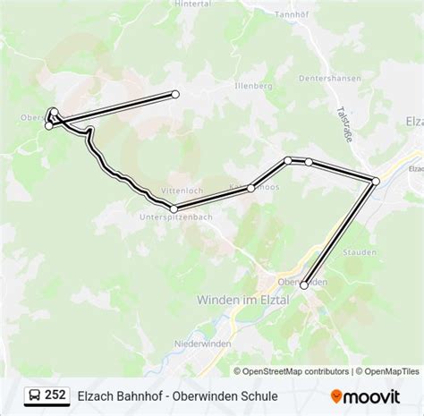 252 Route Schedules Stops And Maps Biederbach Selbig Updated