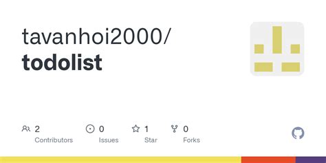 Github Tavanhoi2000todolist