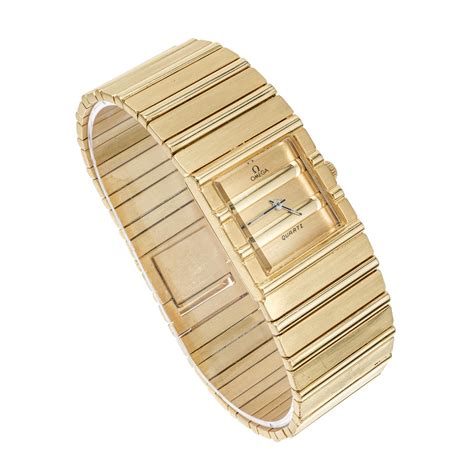 Omega King Midas Yellow Gold Quartz Men S Wristwatch For Sale At StDibs King Midas Watch