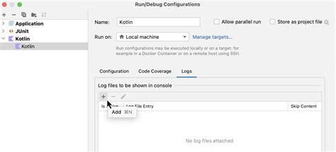 View Logs Intellij Idea