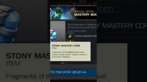 MCOC Mastery Offers YouTube