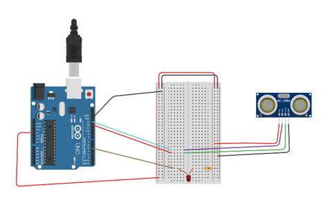 Circuit Design Proyect H2 Sr04 Arduino Tinkercad