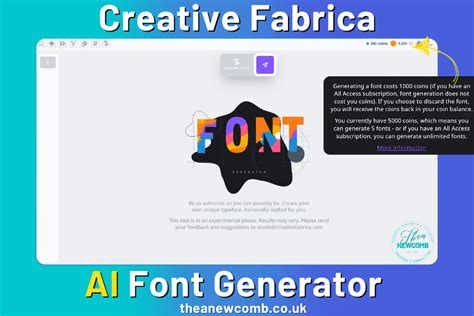 Try The Ai Font Generator From Creative Fabrica Now Thea Newcomb Training And Consulting