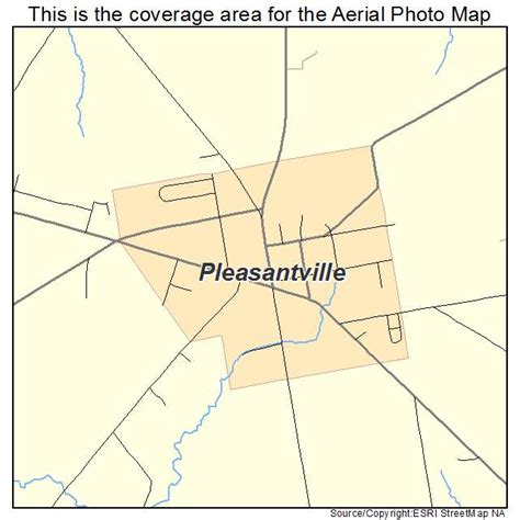 Aerial Photography Map Of Pleasantville Pa Pennsylvania