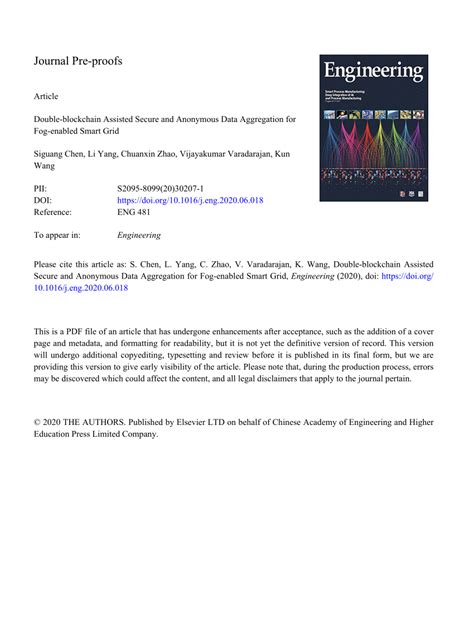 PDF Double Blockchain Assisted Secure And Anonymous Data Aggregation