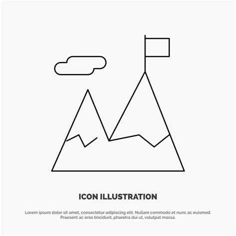 Accomplished Business Mission Motivation Line Icon Vector 17975166