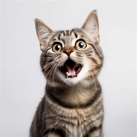 Premium Photo Cute Playful And Adroable Cat Isolated Background
