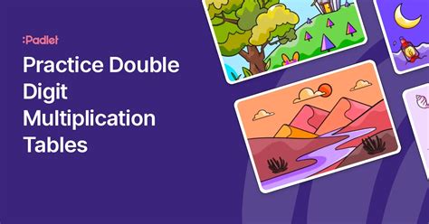 Practice Double Digit Multiplication Tables Practice Double Digit Multiplication Tables
