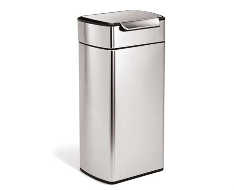 Simplehuman Touch Bar Bin 30lt Fingerprint Proof Brushed Stainless