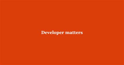Developer Matters Arkency Blog