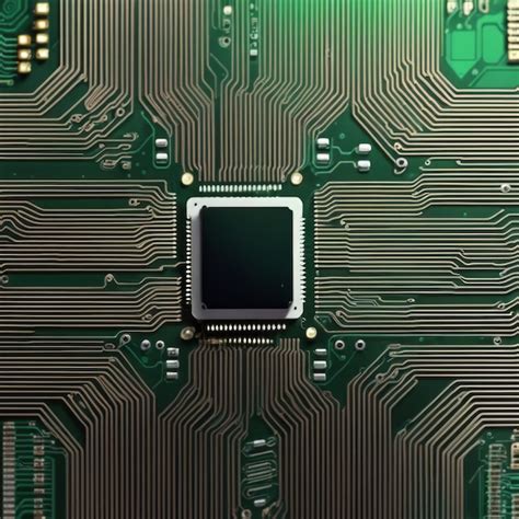 Premium Ai Image Advanced Technology Visualization Circuit Board Cpu Processor Microchip