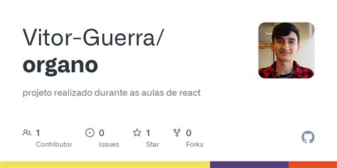 Github Vitor Guerraorgano Projeto Realizado Durante As Aulas De React