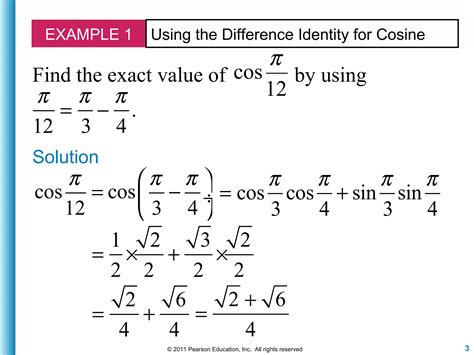 Lecture 16 Section 6 2 Sum Difference Identities PPT