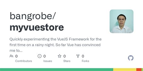 Github Bangrobemyvuestore Quickly Experimenting The Vuejs Framework