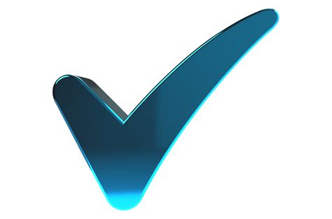 Marca De Verificación Azul Png