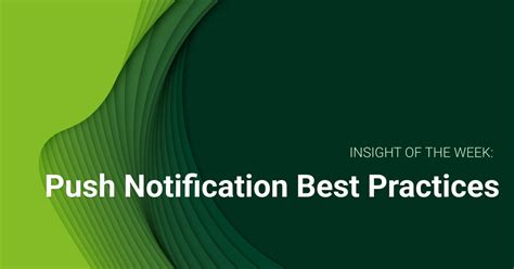 Push Notification Best Practices The Week Of March 6