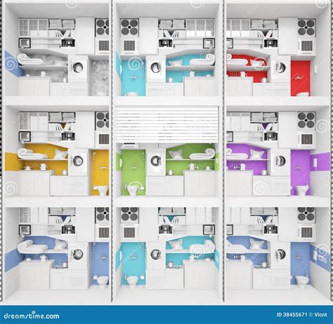 Apartment Building Structure Stock Illustration Illustration Of Architectural Creative 38455671