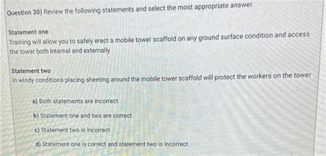 solved question 30 ﻿review the following statements and