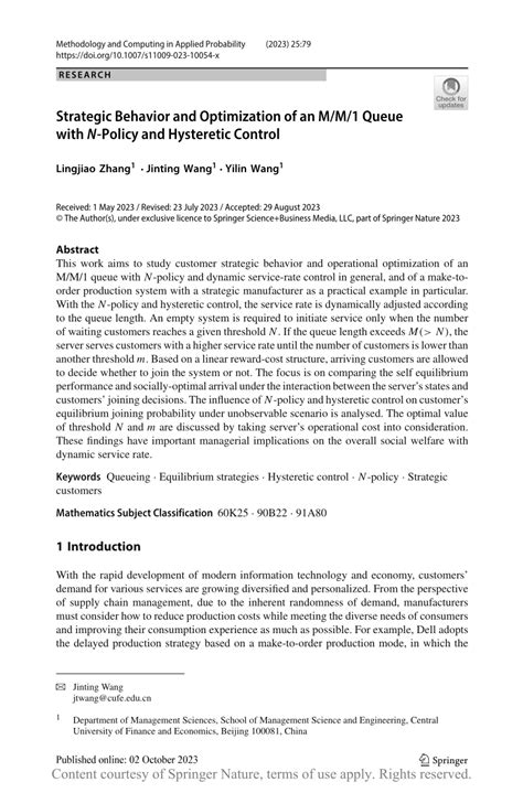 Strategic Behavior And Optimization Of An Mm1 Queuewith N Policy And