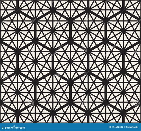 Vector Seamless Abstract Pattern Modern Stylish Striped Lattice