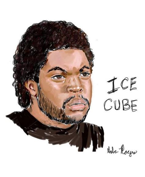 Ice Cube Rapper Drawing
