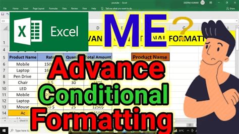 conditional formatting advance use of conditional formatting