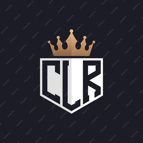 Premium Vector Luxury Clr Logo With Crown Elegant Initials Clr Letter Logo For Exclusive