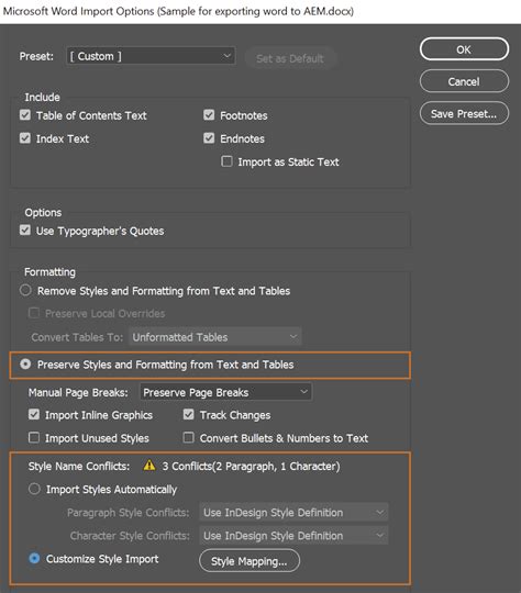 map manage and export text styles