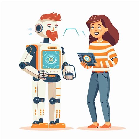 Premium Vector Artificial Intelligence And Human Communication