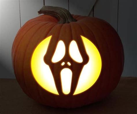 Free Scream Pumpkin Carving Stencil Ghostface Printable Pumpkin