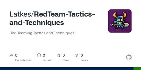 Redteam Tactics And Techniquesoffensive Securityred Team