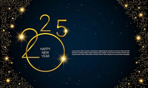 Premium Vector 2025 Happy New Year Vector Background