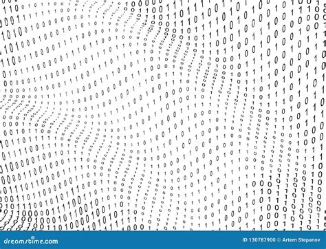 Binary Computer Code Background Or Gradient 01 Numbers Pattern Stock