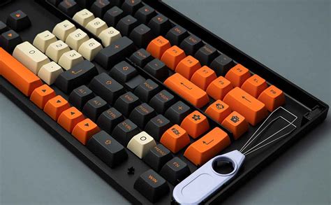 Akko Keycap Set Carbon Retro Pbt Double Shot Asa Profile 158 Nút