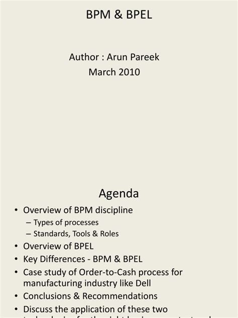 Bpm And Bpel Pdf Business Process Business Process Management