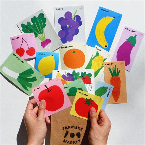 Fruitfries 🍅🥦🍇 Farmers Market Sticker Buffet🍋🍆🍎 파머스 마켓 스티커 뷔페가 오픈되었습니다🥒🍅🍇 알록달록한 과일 채소 일러스트가