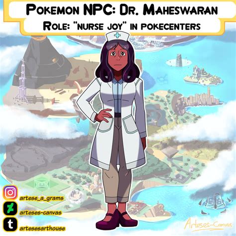 Steven Pokeverse Npcs Dr Maheswaren By Arteses Canvas On Deviantart