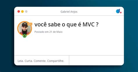 Você Sabe O Que é Mvc