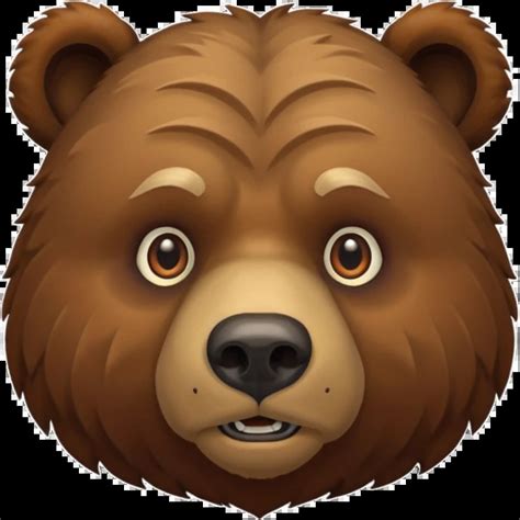 Grizzly Bear Face Emoji Ai Emoji Generator